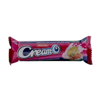 Cream O Sandwich Cookies With Strawberry Yoghurt Flavoured Cream 85G