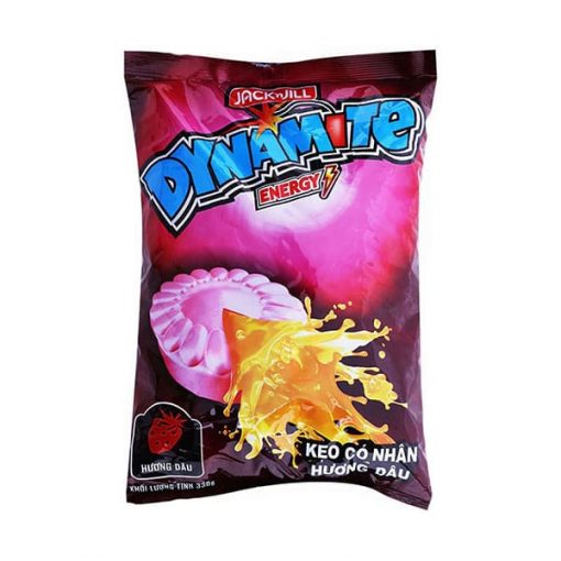 Dynamite Energy Strawberry Flavour Center - Filled Candy 330G