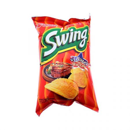 Orion Swing Potato Chips Snack New York Steak Taste 48G