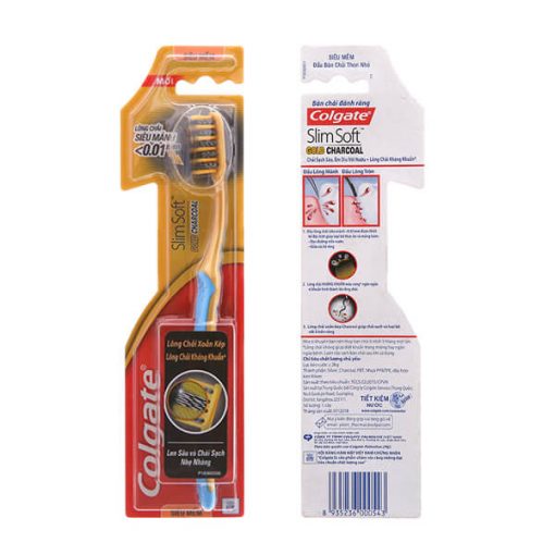 Colgate Slimsoft Charcoal Gold Toothbrush | Asia Grocery