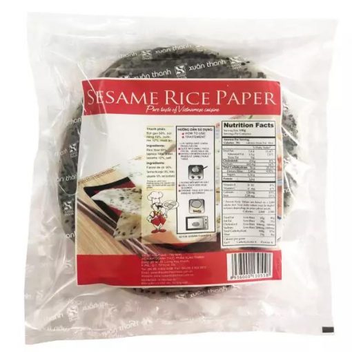 Xuan Thanh Banh Trang Me Black Sesame Rice Paper 454g | Asia Grocery