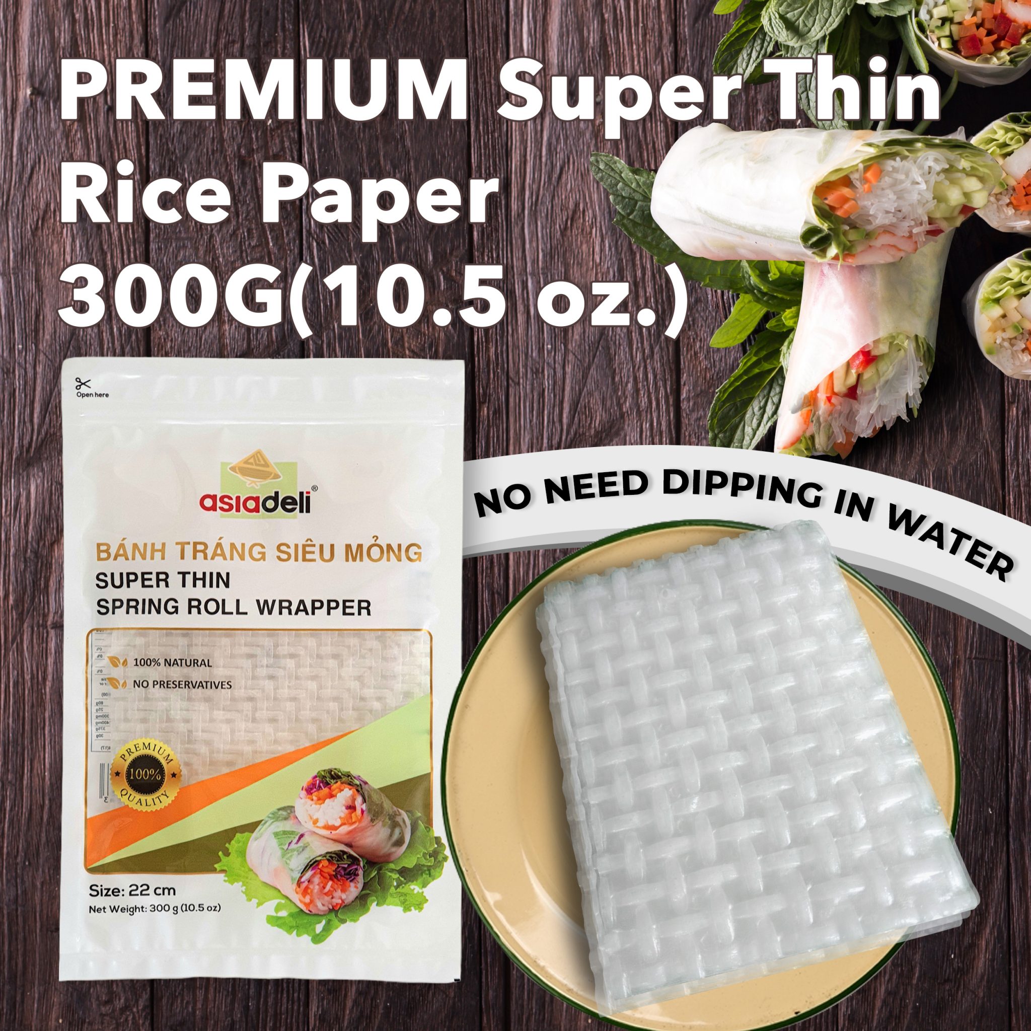 Asiadeli Super Thin Rice Paper |Asian Grocery Wholesaler